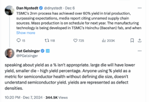 How Die Size and Defect Density Shape Advanced Nodes: TSMC VS Intel ft ...