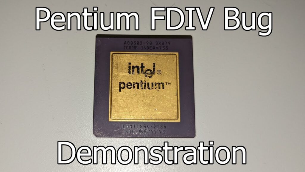 $475 Million FDIV Bug: How Intel’s Pentium Processor Costly Flaw Shook ...