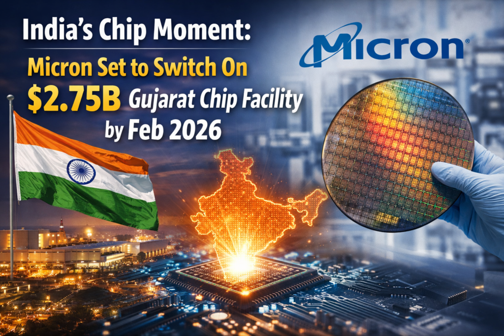 India’s Chip Moment: Micron Set to Switch On $2.75 Billion Gujarat Chip ...